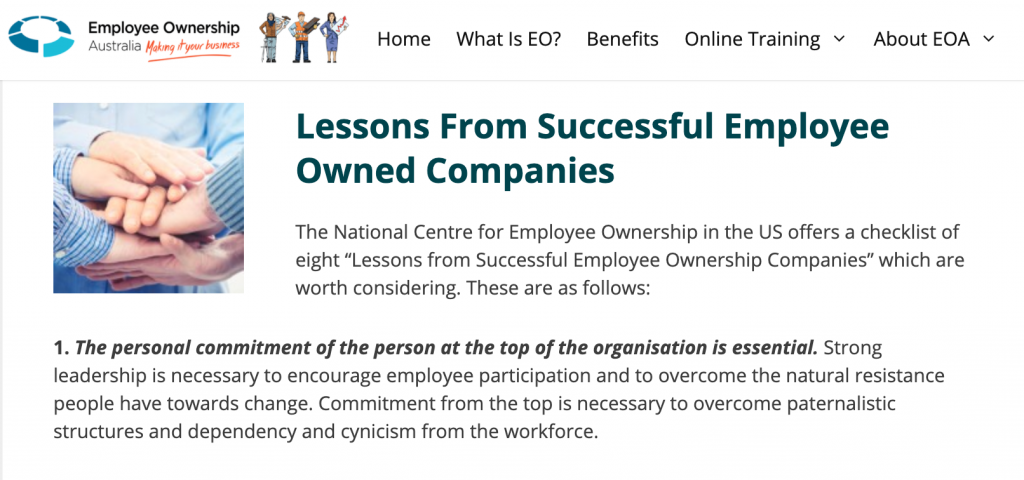8 Lessons From Successful Employee Owned Companies - Employee Ownership ...