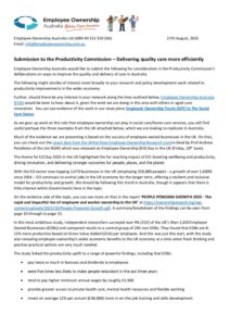 Submission to the Productivity Commission – - Employee Ownership Australia